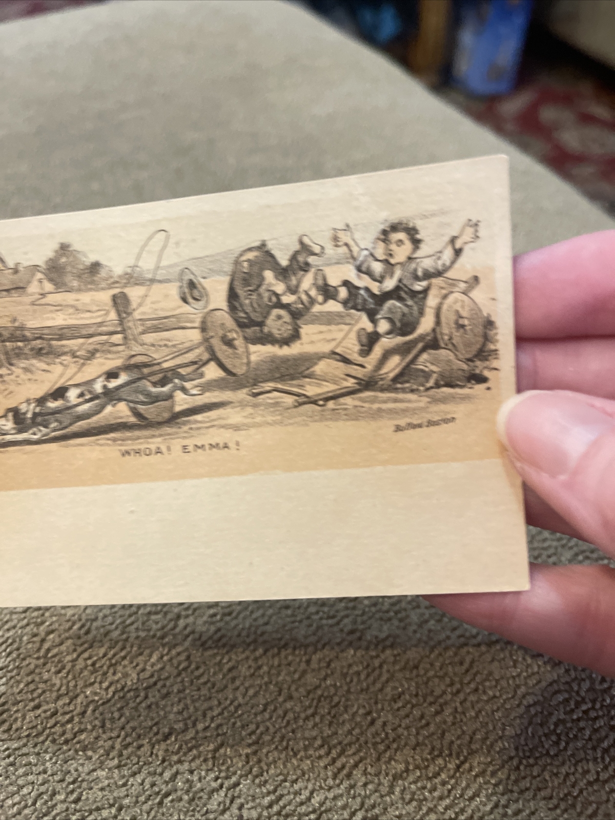 Antique Bufford Boston Victorian Trade Card Whoa! Emma! (SP) | eBay