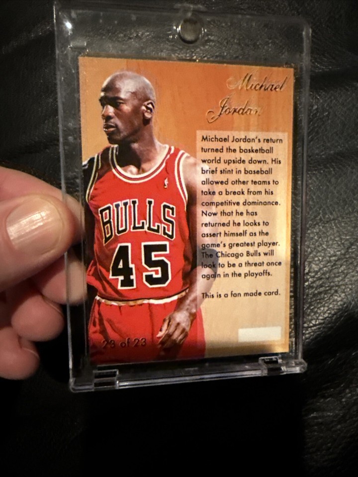 Michael Jordan Fan Made “playmaker” /150 | eBay