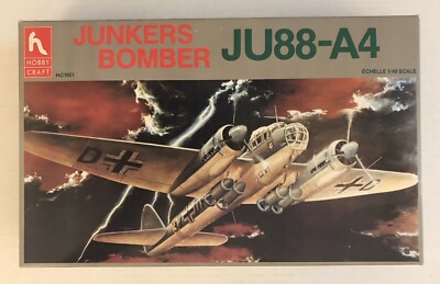 Hobby Craft JU88-A4 Junkers Bomber Plastic Model Kit HC1601 NIOB | eBay