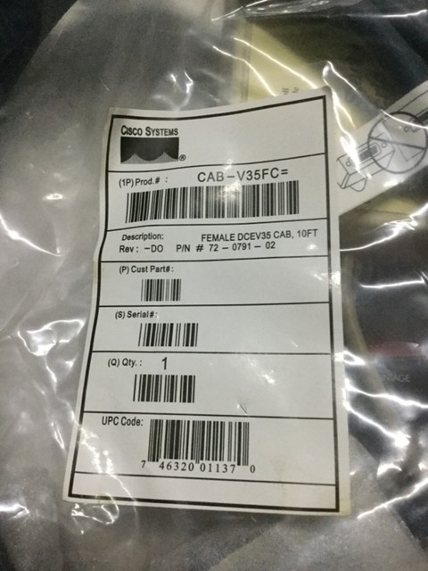 Cisco - V35 cable ( DCE ) 26 pin Smart Serial (M) M/34 (V35) (F) 3 m ...