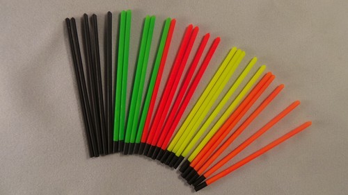 Hollow Pole Float Tips 1.0mm - 3.0mm bulk 100pk (Pole float making and ...