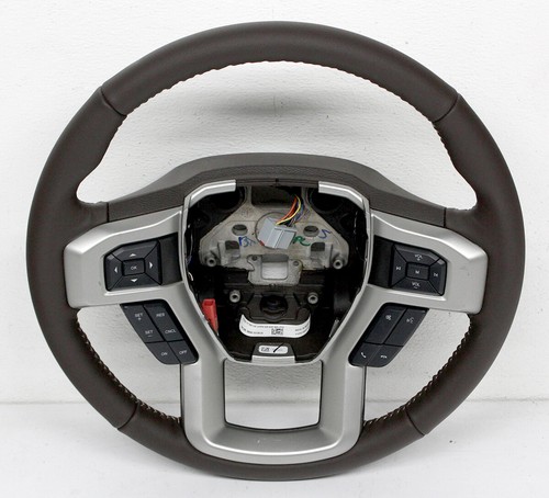 OEM Steering Wheel For Ford F150 King Ranch Brown Leather HL3B-3600 ...