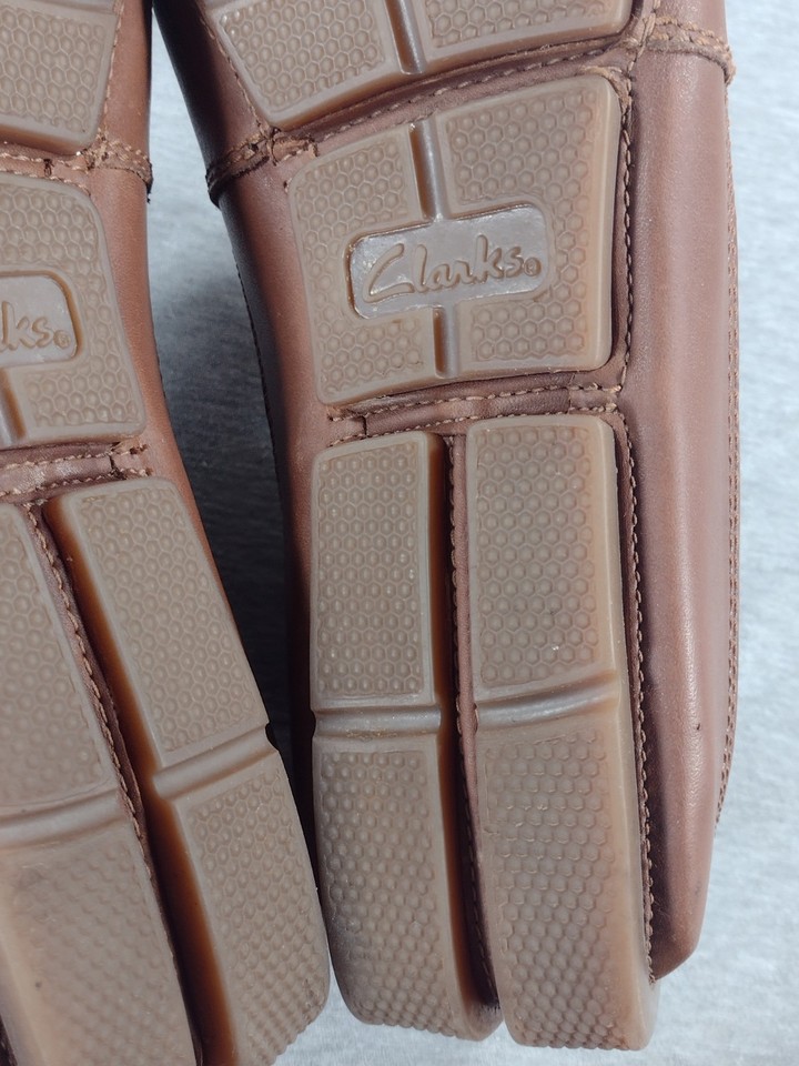 Clarks Extreme Comfort Driving Shoes Mens 10.5 M Brown Leather Slip on ...