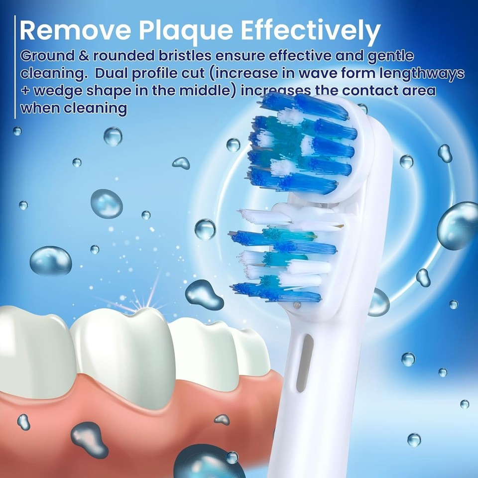 Compatible with Oral-B Dual Clean Replacement Electric Toothbrush Head ...