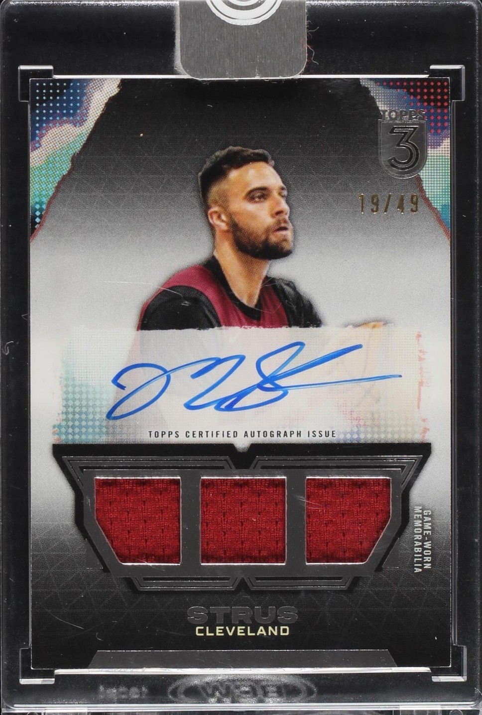 2023-24 Topps Three - Triple Relic Autographs Max Strus #TRA-MST /49 ...