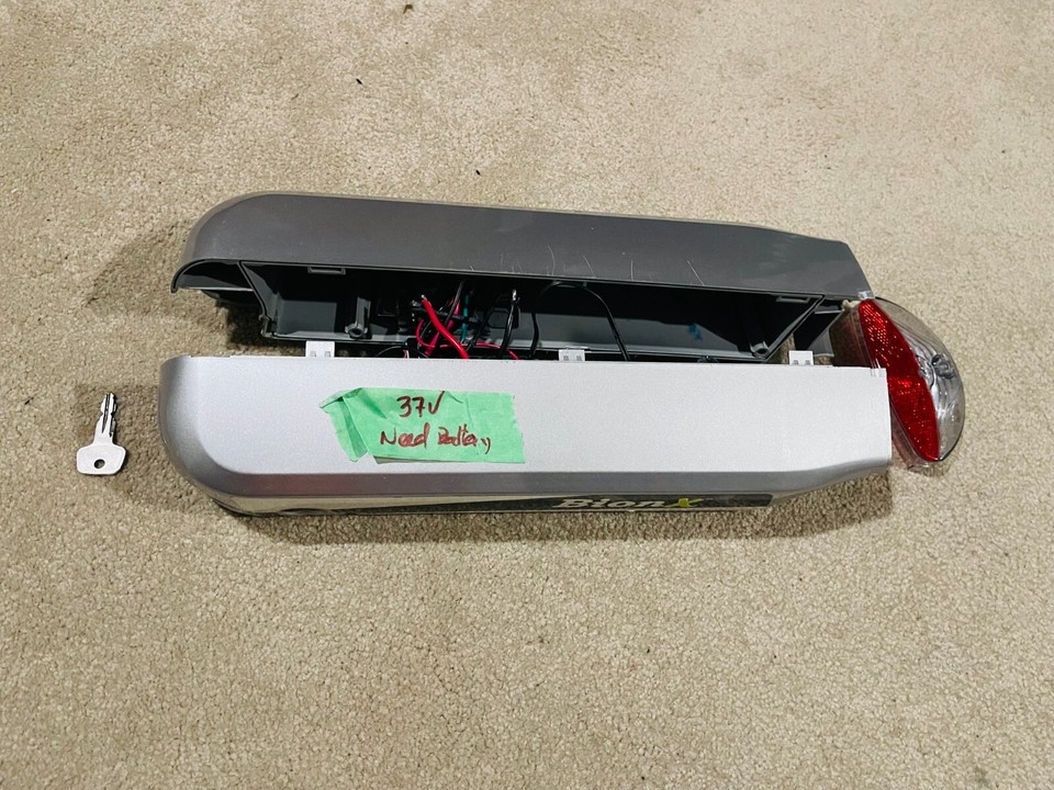 BionX Battery 37V Rear Rack CASE , BMS , Lock 1 key , Tail Lamp (01 ...