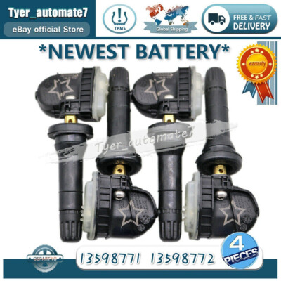 4x 13598771 for GM TPMS Tire Pressure Monitoring System Sensor 13586335 ...