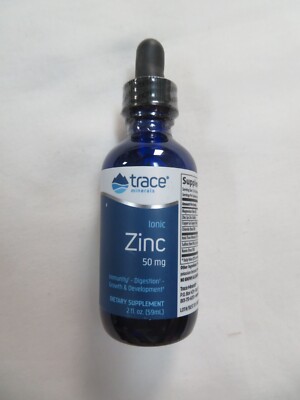 Trace Minerals Ionic Zinc 50 mg Immunity Digestion Growth 2 Oz 48 ...