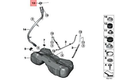 Genuine BMW MINI ROLLS-ROYCE Hybrid M5 M6 X1 X3 M X4 X5 Filler Cap ...