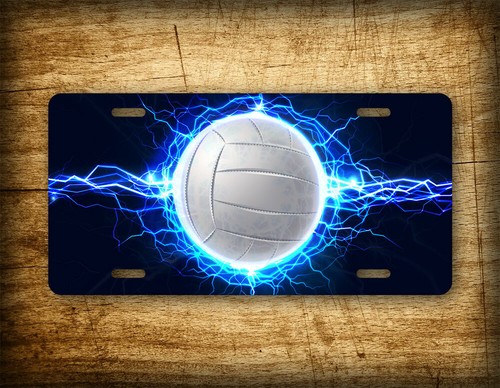 Volleyball Lightning License Plate Electric V-Ball Volleyball Player ...