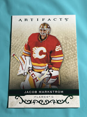 2021-22 Upper Deck Artifacts Neon Green Jacob Markstrom #46 Calgary ...