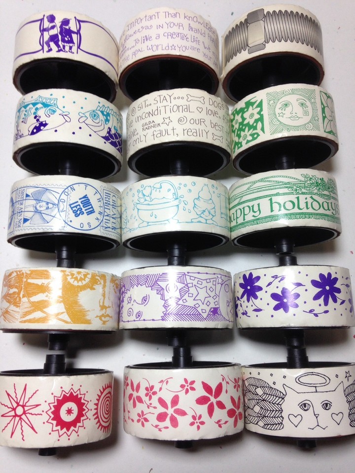 Clearsnap Rollagraph Stamps Assorted Design Patterns Fits 1" Wheel ...