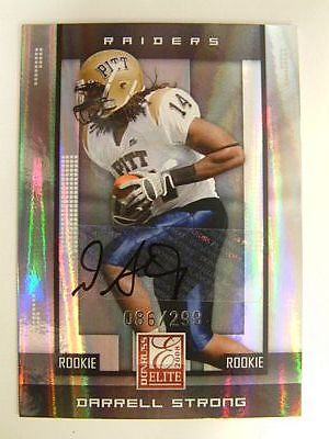 2008 Donruss Elite #134 Darrell Strong Autograph #86/299 RC | eBay