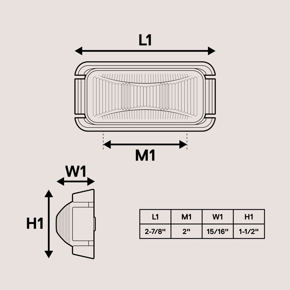 2pc 2.5" Amber LED Trailer Marker Light Black Bezel DOT FMVSS 108 SAE ...