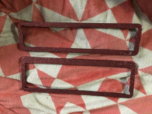 Bling My Ride Disco Ball Pink Glitter Number Plate Surrounds Freepost ...