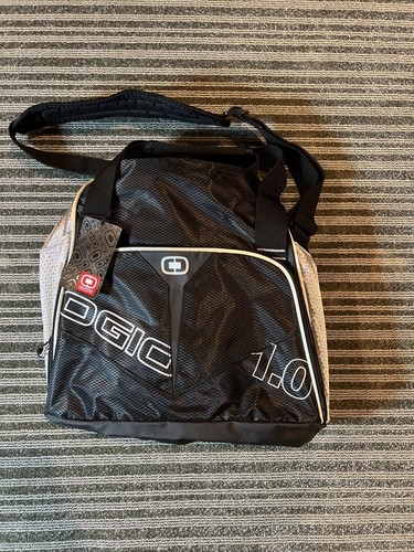 Ogio 1.0 Athletic Duffle Bag Black & Grey Padded Shoulder Strap New | eBay
