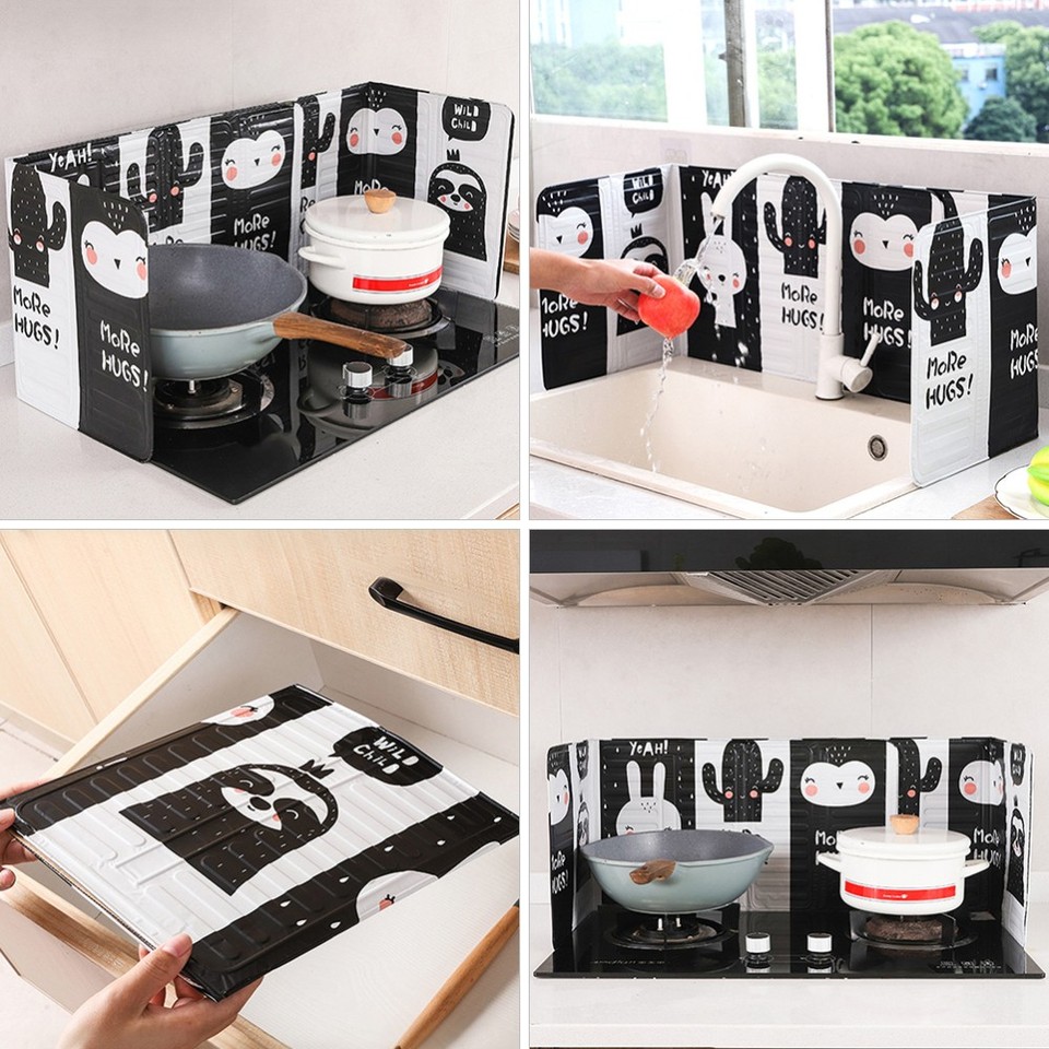 2 Pcs Pan Screen for Grease Splatter Cooking Splash Guard Oil Board ...