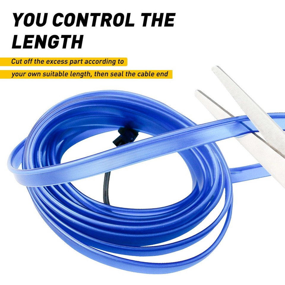 LED Car Interior Decor Atmosphere Wire Strip Light Lamp Accessories ...