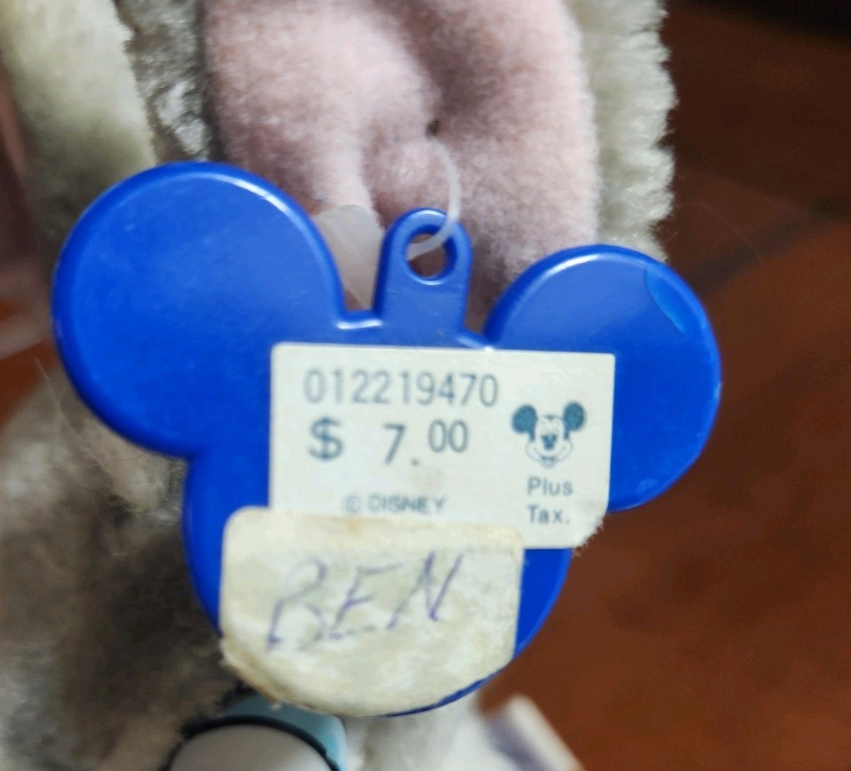Disney Original Plush Brer Briar Rabbit Splash Mountain W/ Tags Vintage ...
