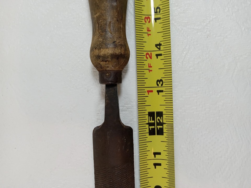 Delta Herd Basterd Tapered Half Round 12" Wooden Handle File | eBay