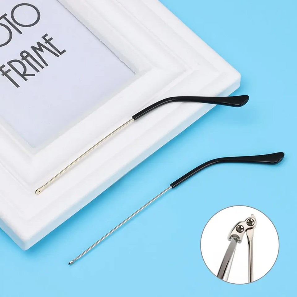 Pair of Metal Eyeglasses Legs Replacement Temple Arm for Glasses Frame ...