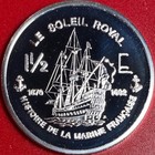 2004 FRENCH GUIANA 1 1/2 EURO 1 OZ SILVER PROOF ESSAI SOLEIL ROYAL 104 ...