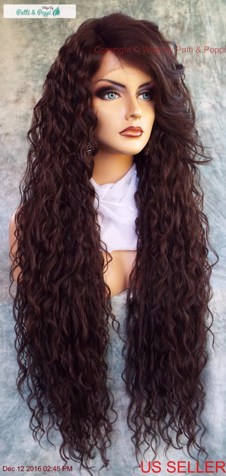 36" Long Lace Front C-Part Wig #4 Heat Safe Synthetic Hair Unisex | eBay