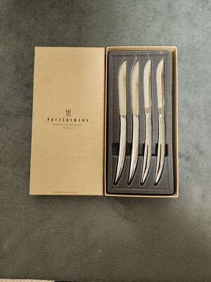 Pottery Barn Hamilton Stainless Flatware Steak Knives - Set Of 4 | eBay