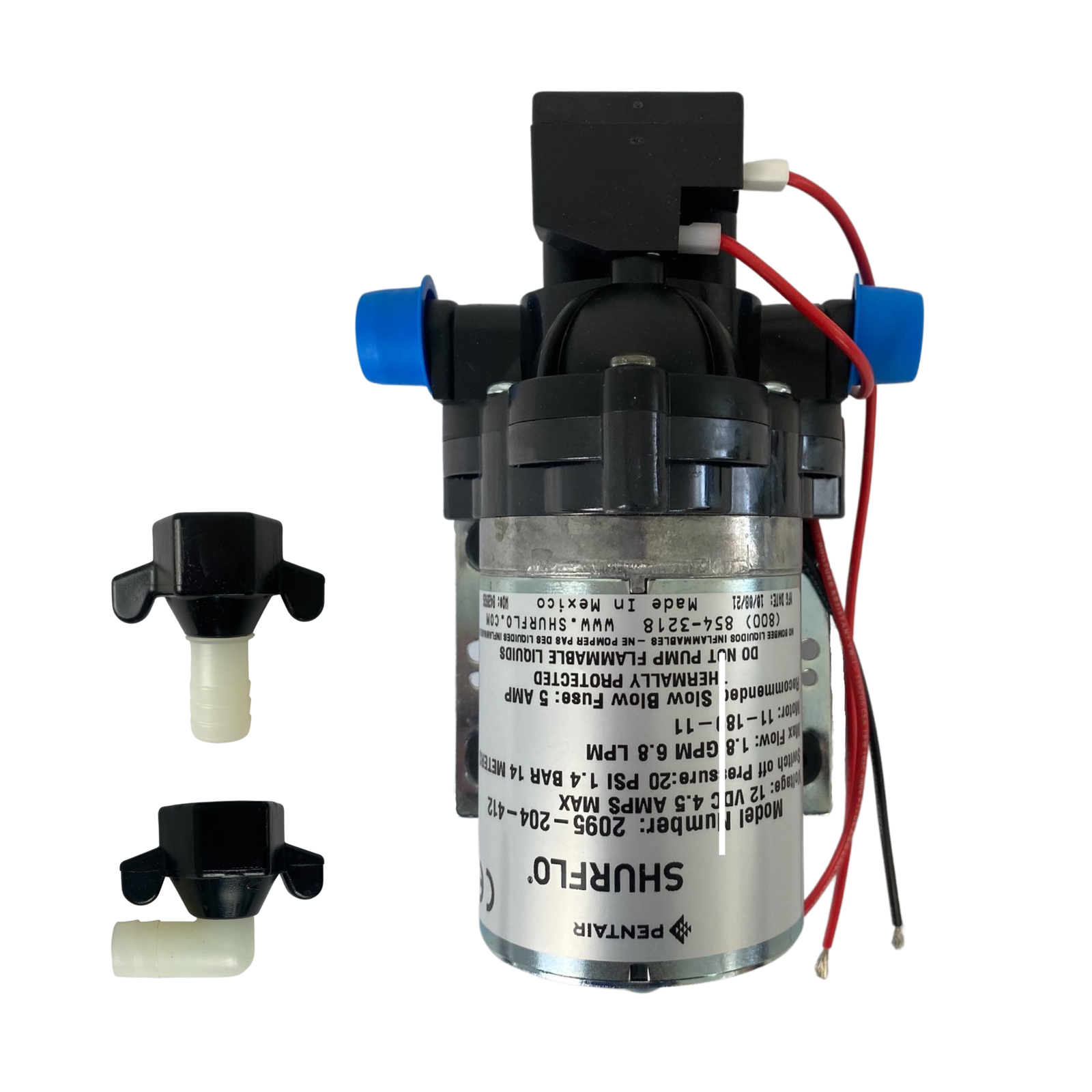 Shurflo Fresh Water Pump 12v 20psi Caravan Motorhome Boat Automatic ...