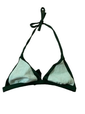 NWOT Pilyq Envy D Cup Color Block Smocked Triangle Bikini Swim Top ...