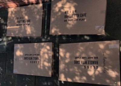 Mirror Carton Cardboard Moving Box Set of 4 Panels TV Picture Boxes to ...