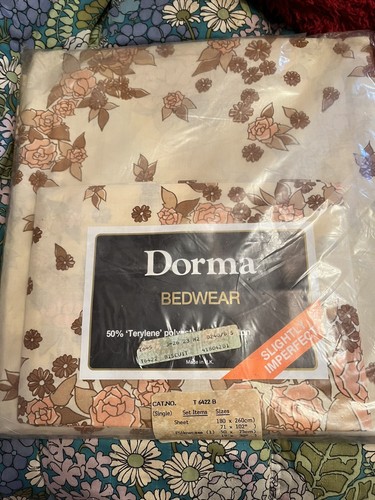 Vintage Dorma Bedding Sheet Set Slight Seconds Never Opened Retro 1970 ...