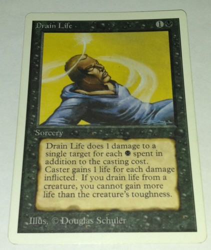 MTG Magic the Gathering Unlimited Drain Life LP | eBay
