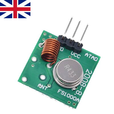 RF Wireless Transmitter and Receiver Kit Module 433Mhz for Remote ...