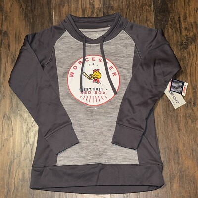 Worcester Woo Red Sox MILB Vansport Gray Team Pullover Sweatshirt ...