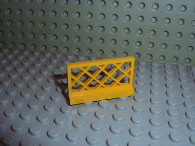 Barrière LEGO Yellow Fence ref 3185 Set 1074/1885/362/4145/366/340/9255 ...