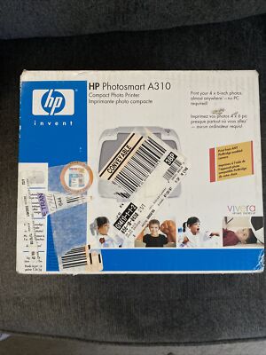 HP Photosmart A310 Mobile Digital Photo Inkjet Printer New In Box ...