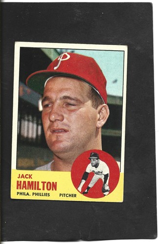 1963 Topps MLB # 132 Jack Hamilton | eBay