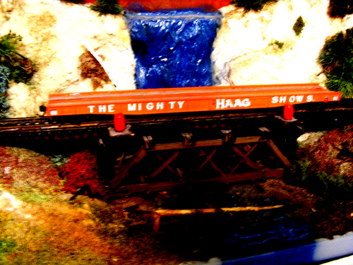 HO COLES SHOWS CIRCUS ZOOLOGICAL EXPOSITION/MIGHTY HAAG SHOWS FLAT CAR ...