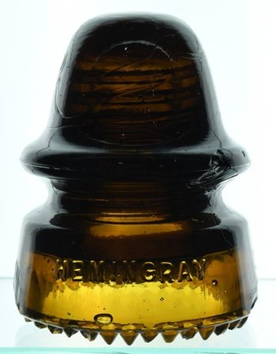 CD 162 PRETTY BROWN AMBER HEMINGRAY NO. 19 SDP GLASS INSULATOR | eBay
