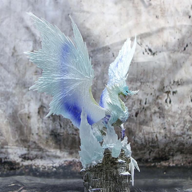 22cm Monster Hunter Iceborne Velkhana Figure PVC Character Model Decor ...