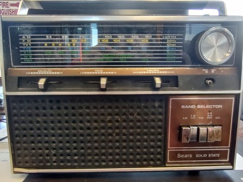 Vintage Sears Solid State Band Selector AM-FM Radio Model #266 22490500 ...