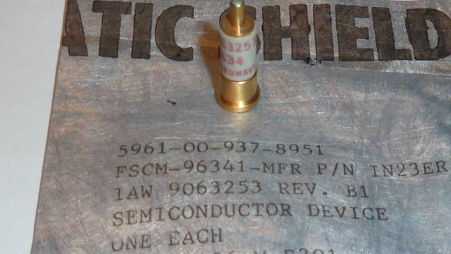 NEW 1PC MICROWAVE 1N23ER IC PIN Diodes ASSOCIATES MICROWAVE DIODE 1-pin ...