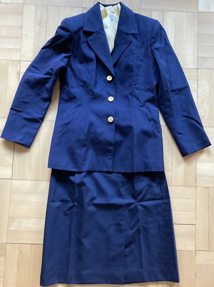 CYPRUS AIRWAYS FLIGHT ATTENDANT PURSER CABIN CREW STEWARDESS UNIFORM ...