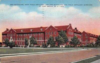 ARTILLERY BARRACKS FORT BRAGG NORTH CAROLINA SOLDIER'S MAIL MILITARY ...