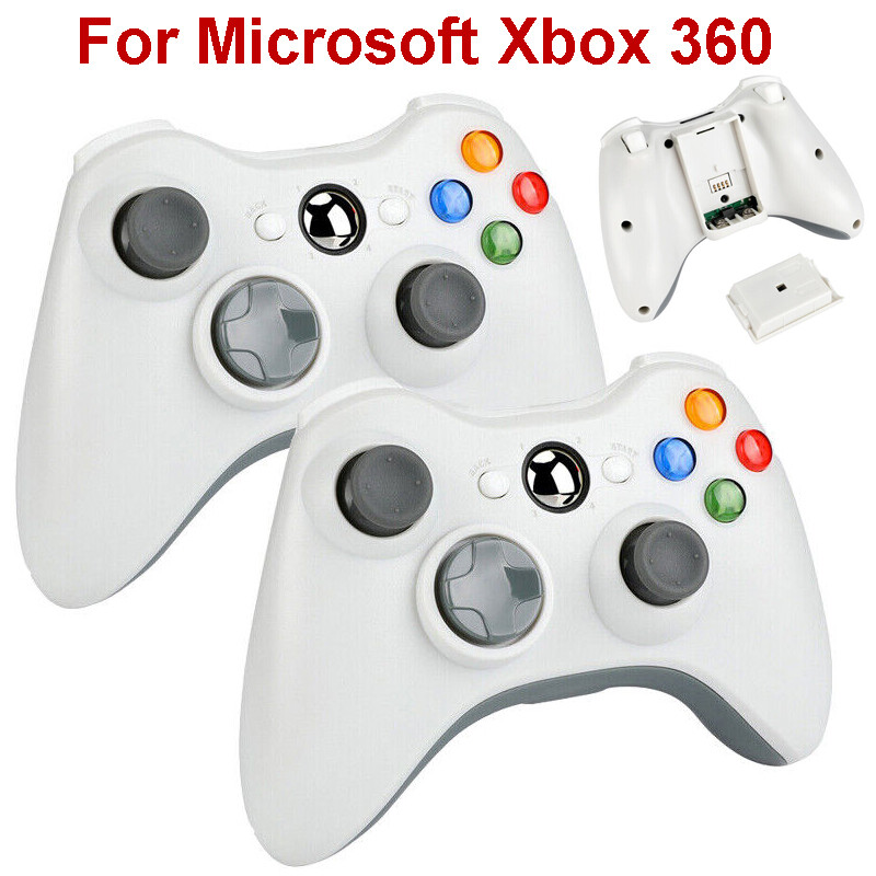 2x Wireless Game Remote Controller for Microsoft Xbox 360 Gamepad ...