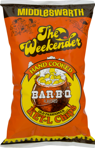 Middleswarth Hand Cooked Old Fashioned KET-L BBQ Potato Chips: 4-Pack 9 ...