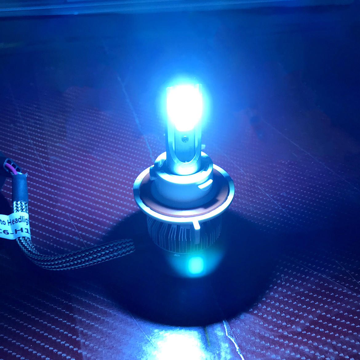 4x ice blue Hi/Lo Beam LED Headlight Bulbs For 2007-2013 GMC Sierra ...