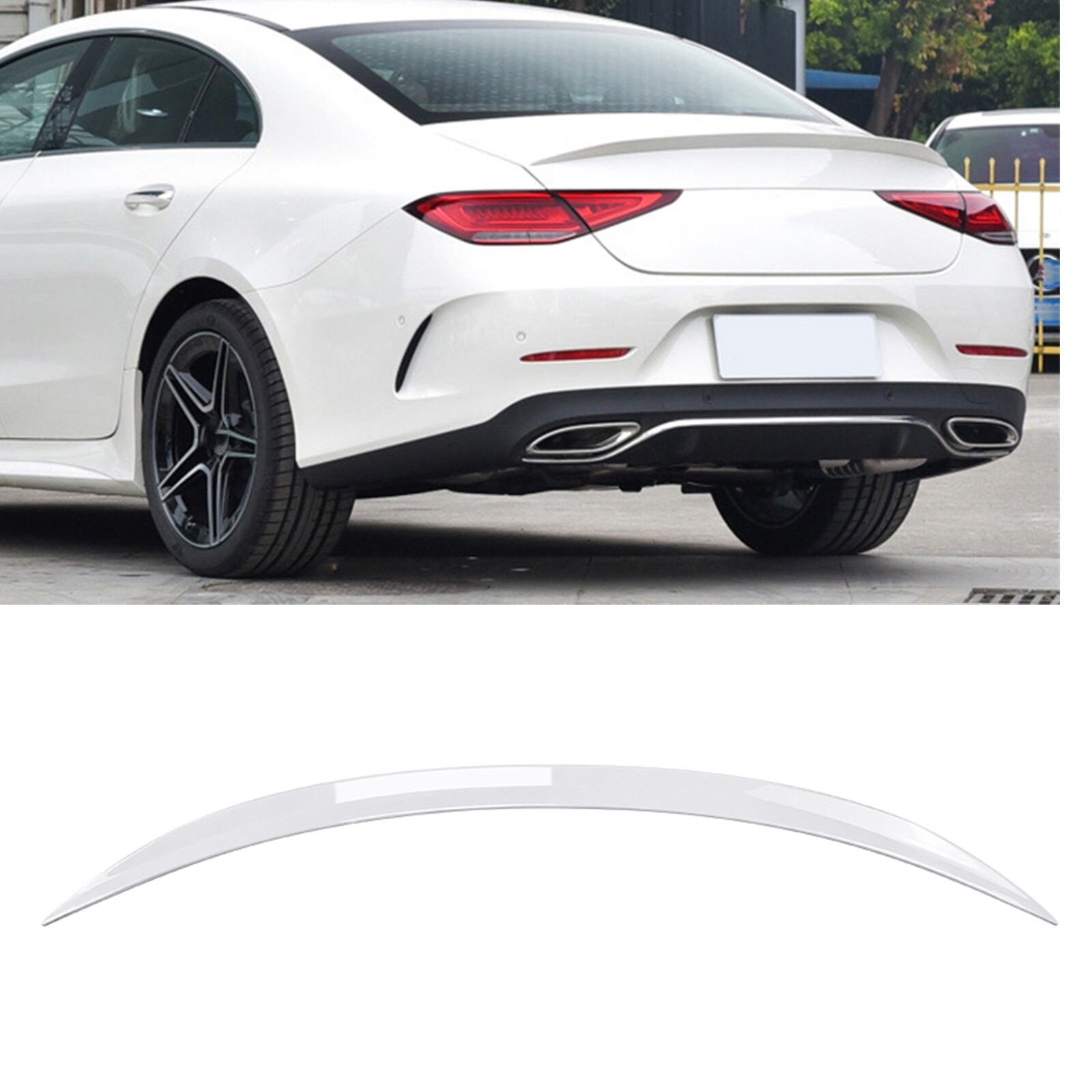 Rear Trunk Spoiler Lip Roof Wing For Mercedes Benz CLS Class C257 19-22 ...