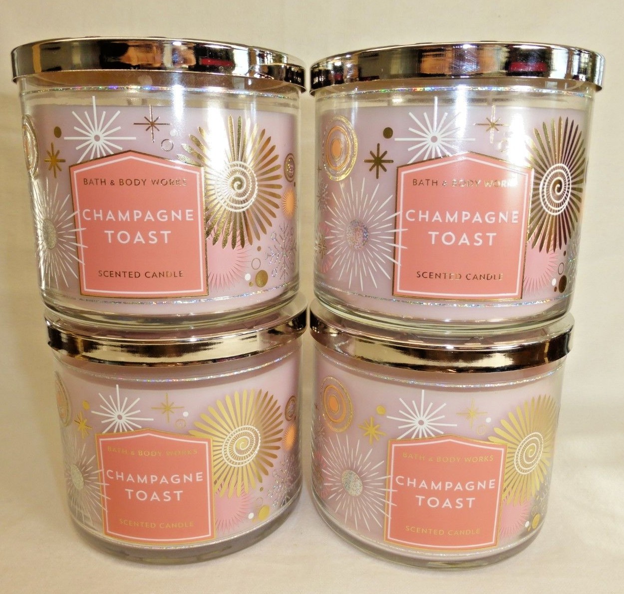 4 Champagne Toast Scented Candle Bath & Body Works 14.5 Oz | eBay